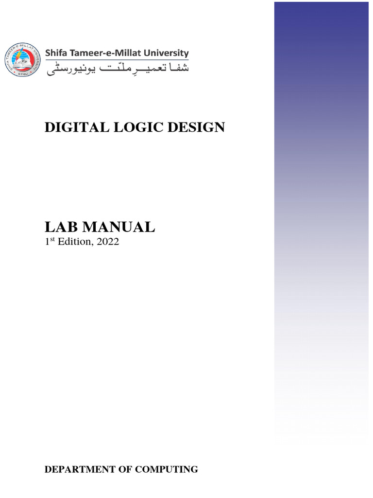 DLD_LAB1_STMU | PDF | Logic Gate | Electronic Circuits