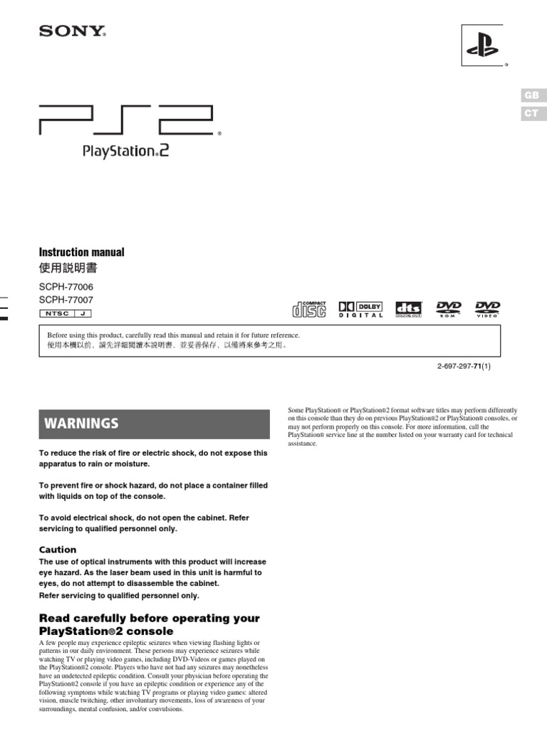 Ps2 Scph77006abc | PDF | Ac Power Plugs And Sockets | Play Station