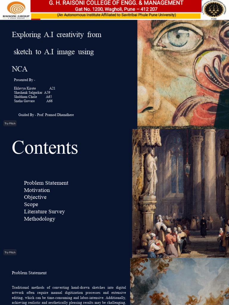 Exploring A.I Creativity From Sketch To A.I Image Using NCA | PDF | Artificial Intelligence ...