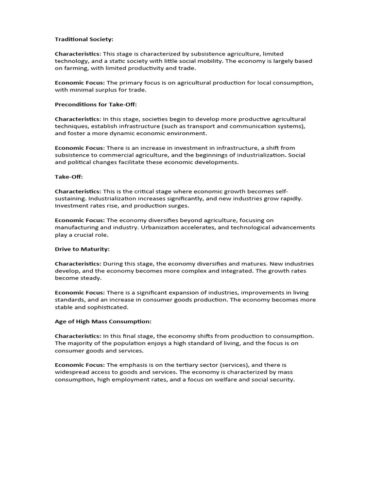 Rostovian take-off model | PDF