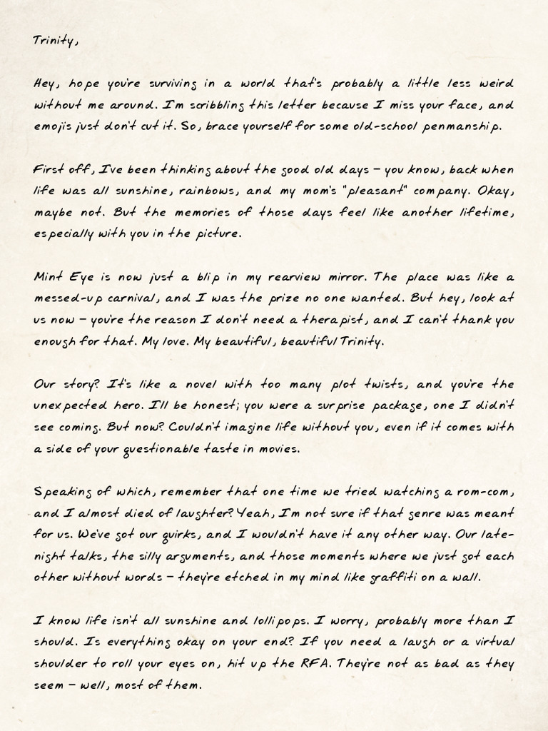 Trinity Letter | PDF