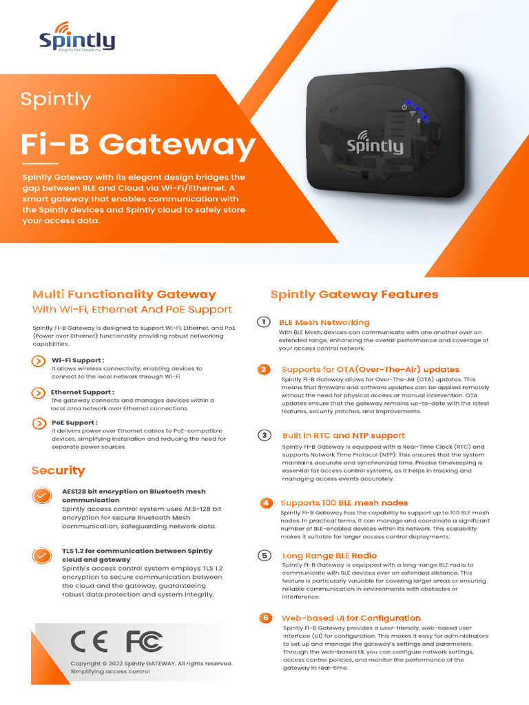 GATEWAY-Product-Datasheet | PDF | Computer Network | Wi Fi