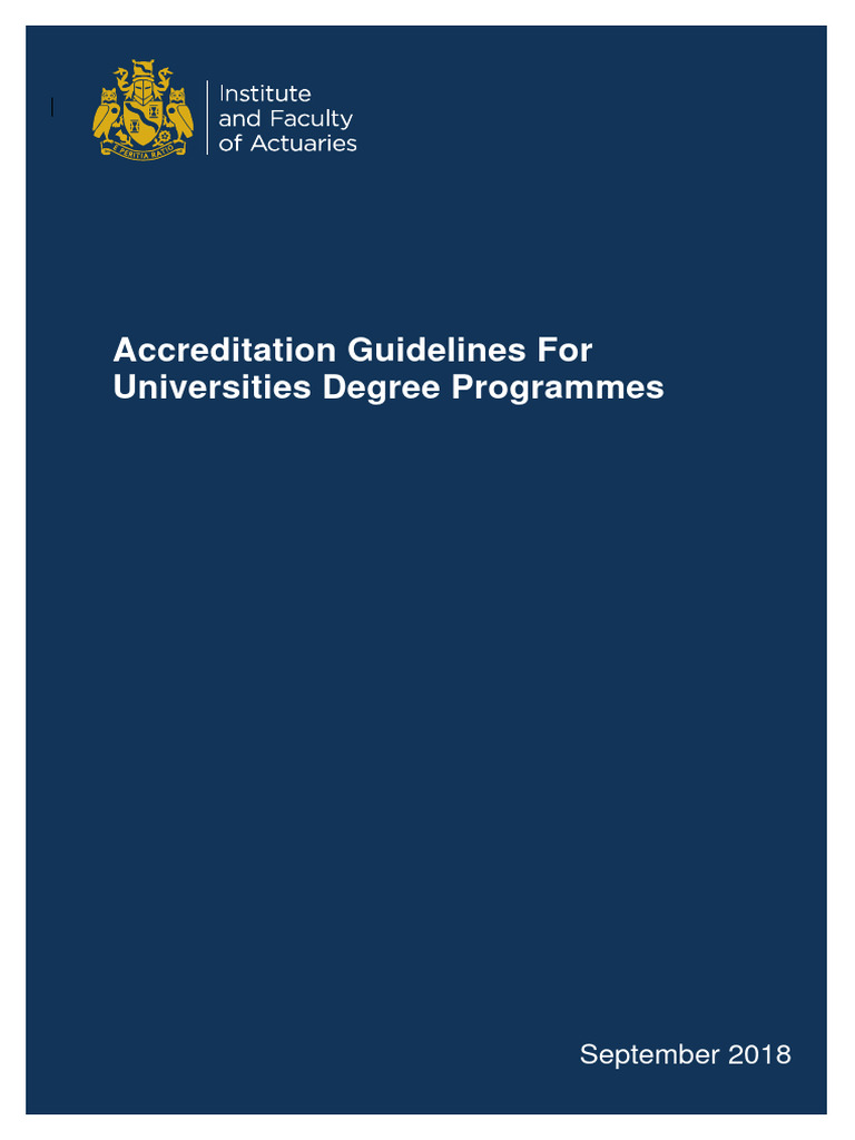Accreditation Guidelines For University Degree Programmes - 0 | PDF ...