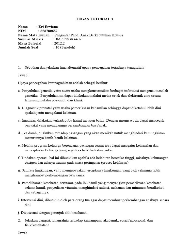 Tugas Tutorial 3 Abk | PDF | Kesehatan Holistik