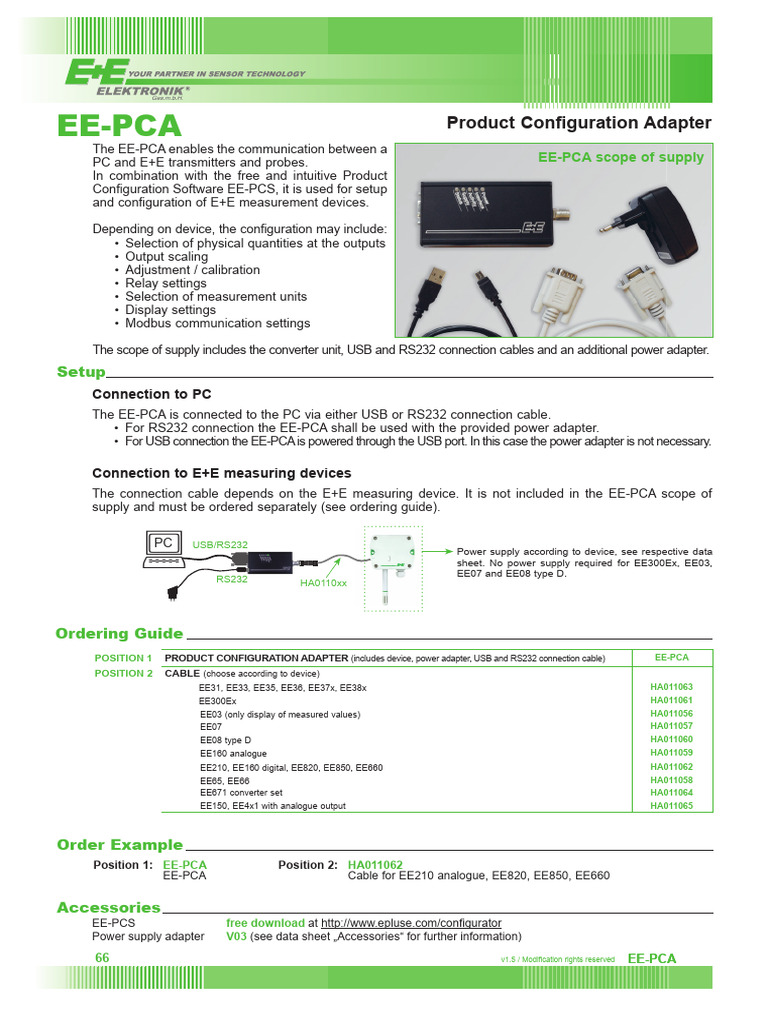 datasheet_EE-PCA | Download Free PDF | Usb | Personal Computers