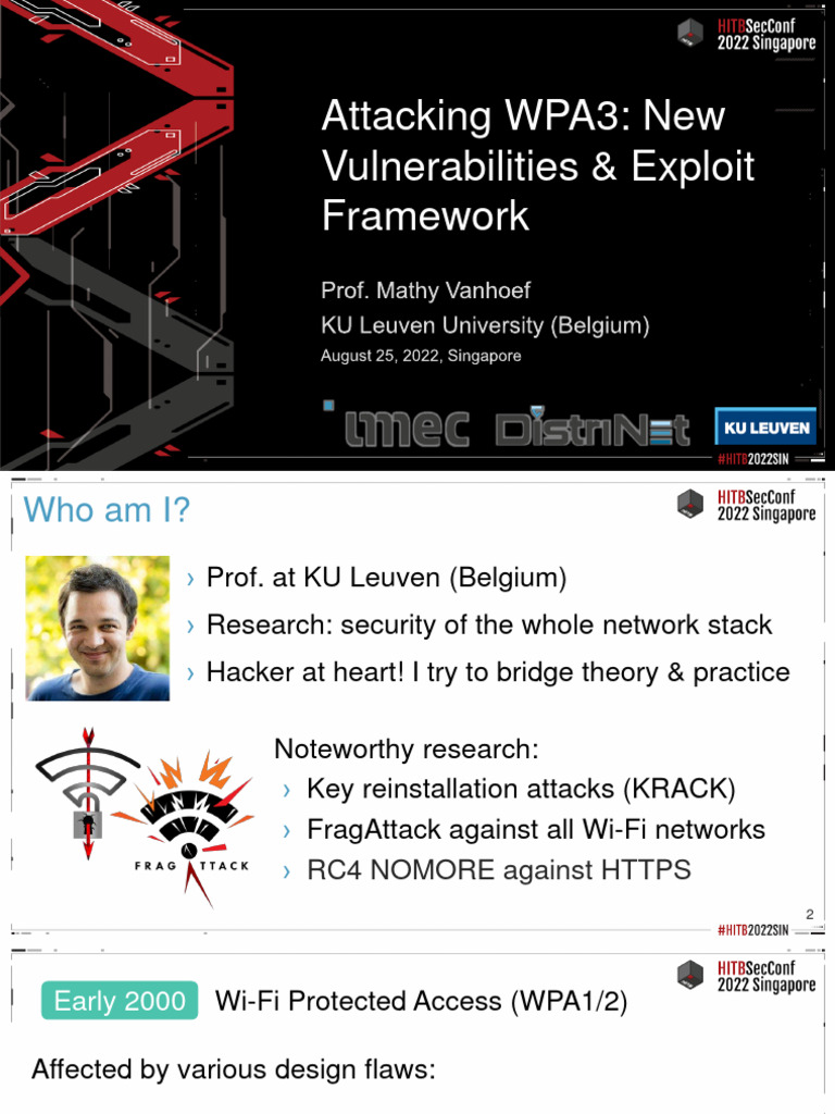 Wi-Fi Security: WPA3 Vulnerabilities | PDF | Wi Fi | Cryptography