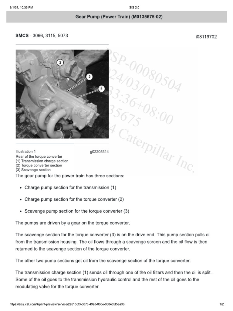 17. Gear pump (power train) | PDF