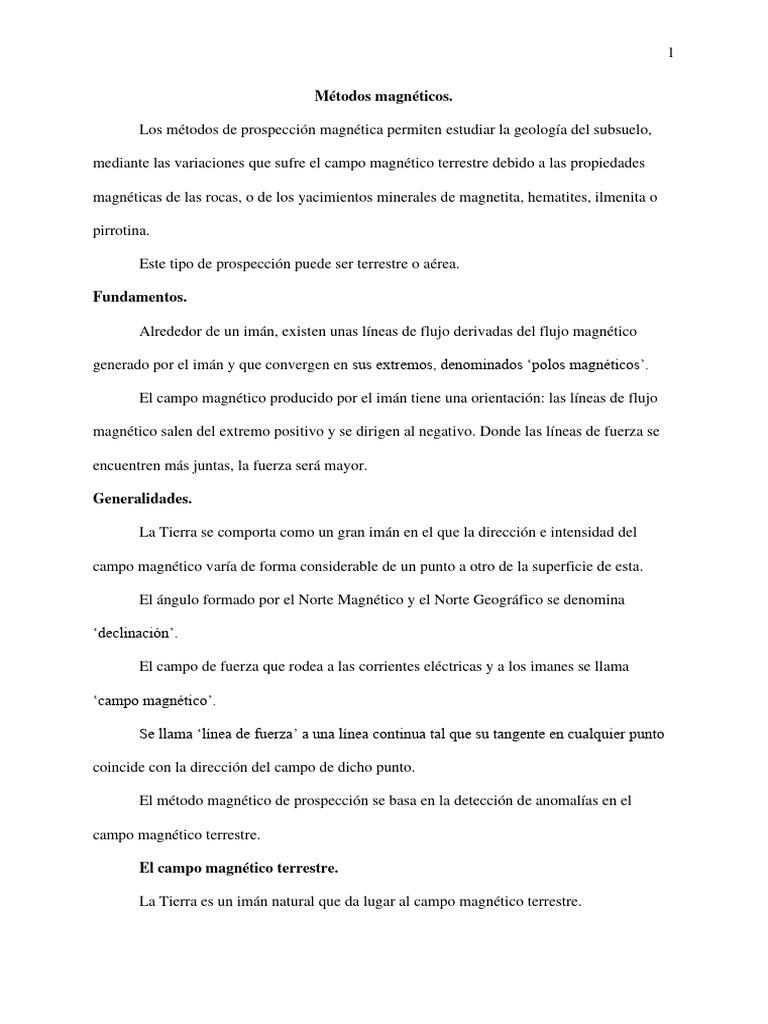 ProspGeof Metodo-Magnetico | PDF | Campo magnético de la tierra ...