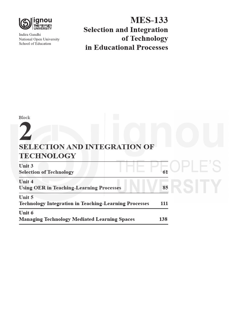 Technology Selection in Education | PDF | Pedagogy | Learning