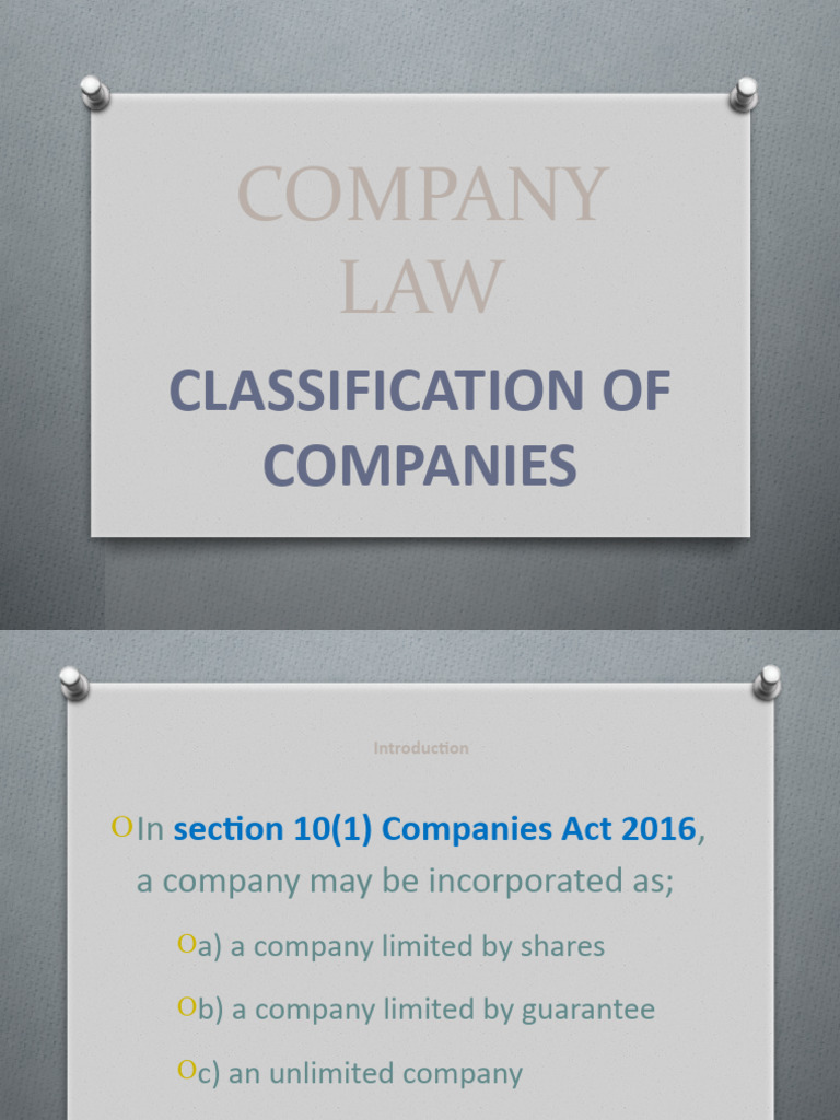 Types of Companies Under Malaysian Law | PDF | Companies | Business ...