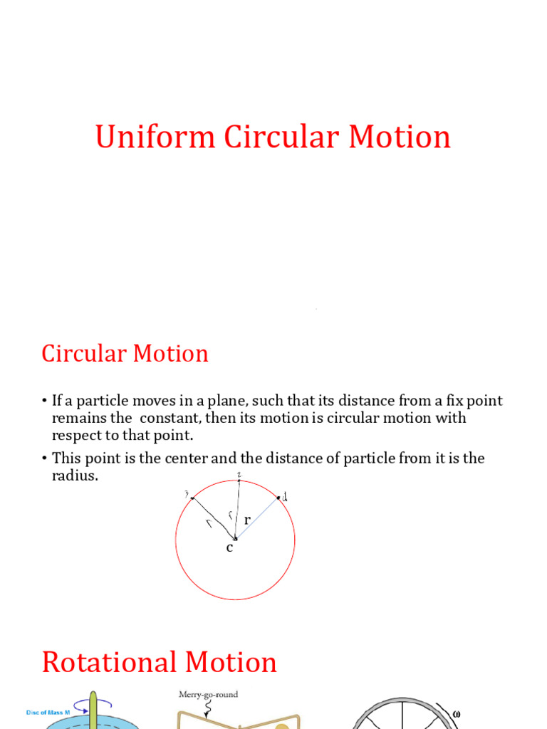Circular Motion | PDF | Acceleration | Kinematics