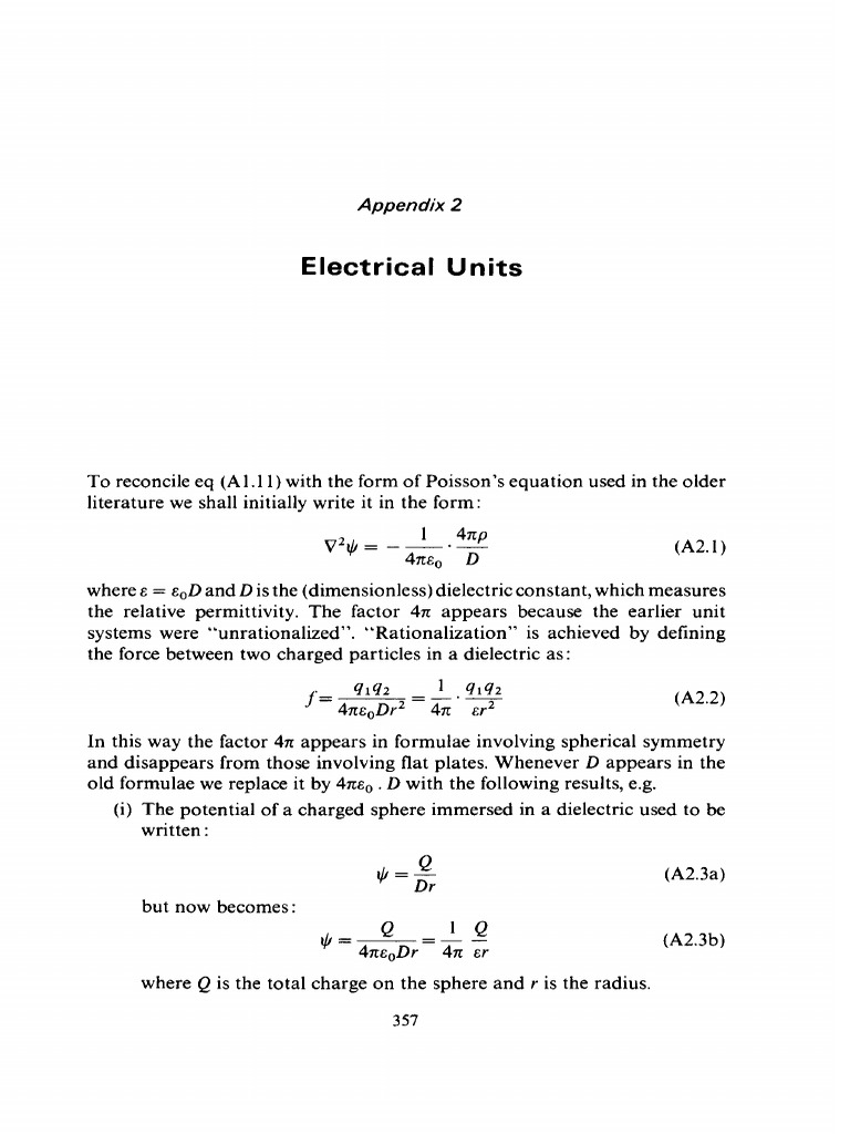 A2 Electrical Units 1981 | PDF | Physics | Electromagnetism