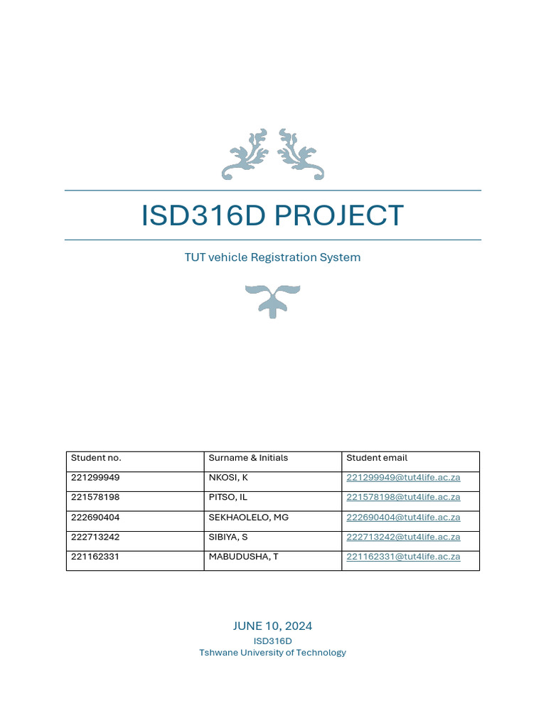 TUT Vehicle Registration System Overview | PDF | Software Testing ...