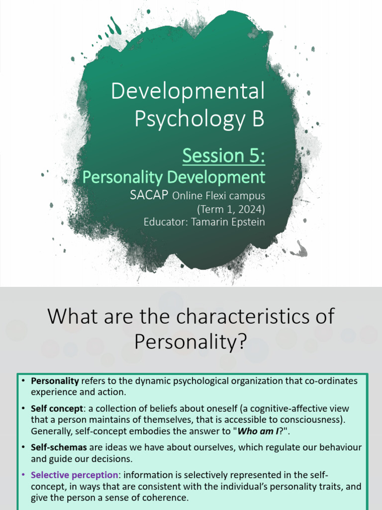 DPB Session 5 Slides | PDF | Self Concept | Extraversion And Introversion