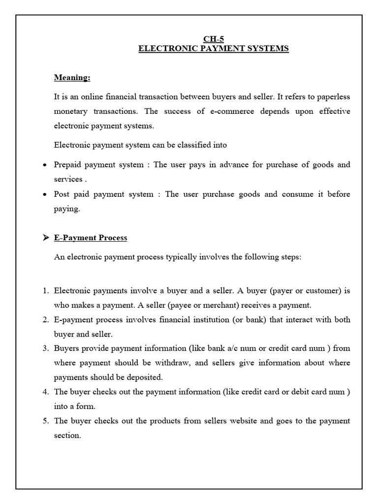 CH-1 | PDF | Cheque | Credit Card