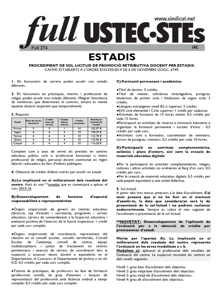 Full Ustec Estadis | PDF