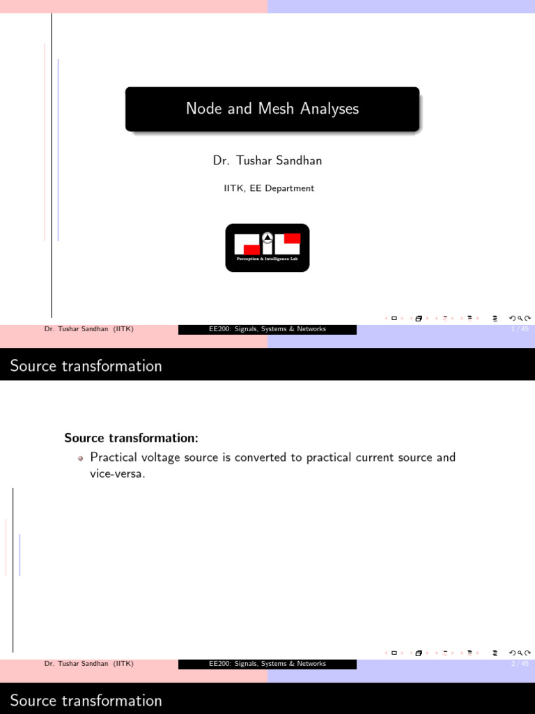 Node and Mesh Analysis Techniques | PDF | Electrical Impedance ...