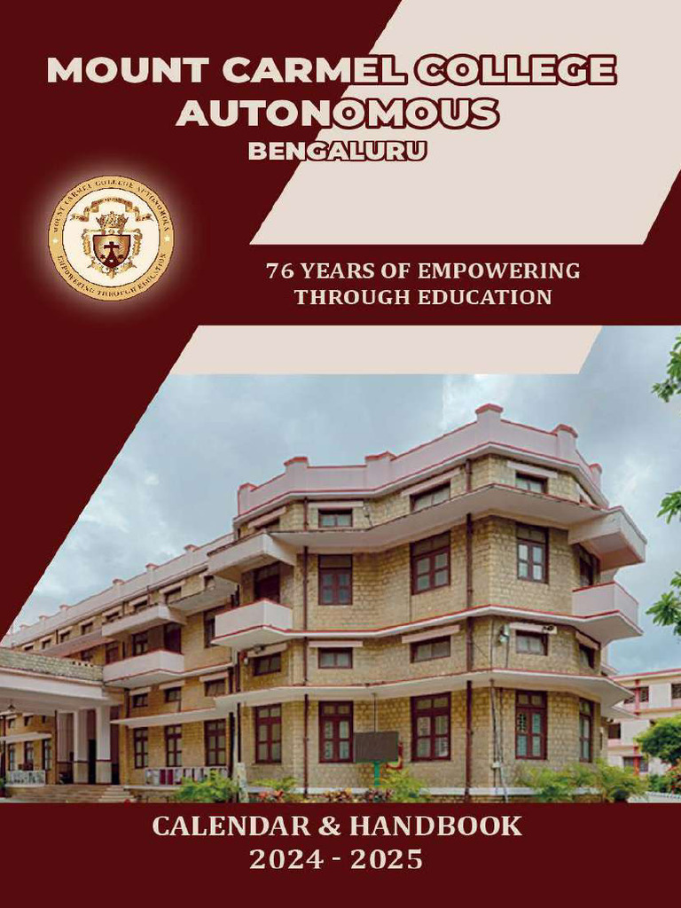 MCC Calendar 24 25 | PDF | Bachelor's Degree | Academic Degree