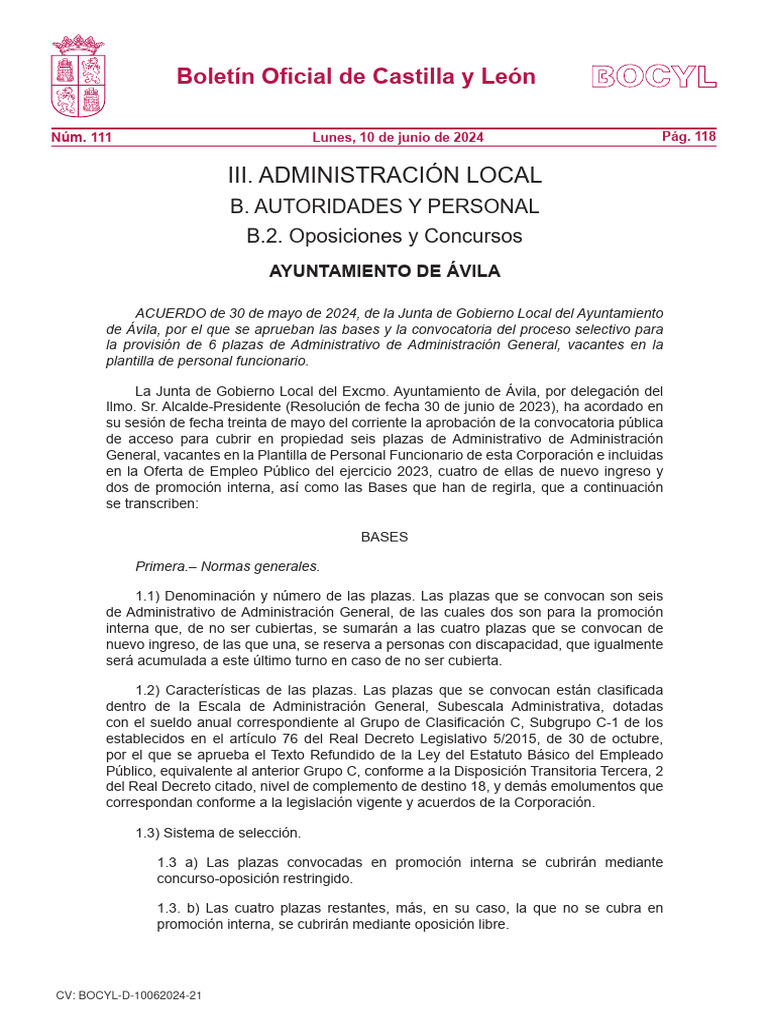 Bocyl D 10062024 21 | PDF | Gobierno