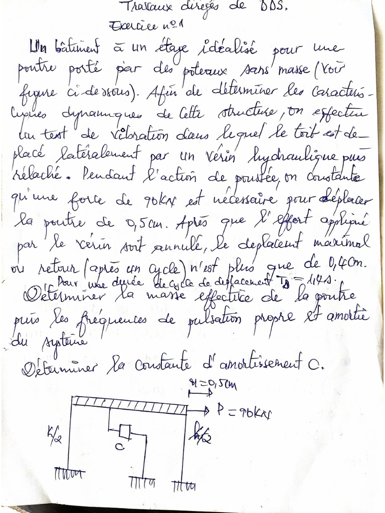 Dynamique Des Structures. | PDF