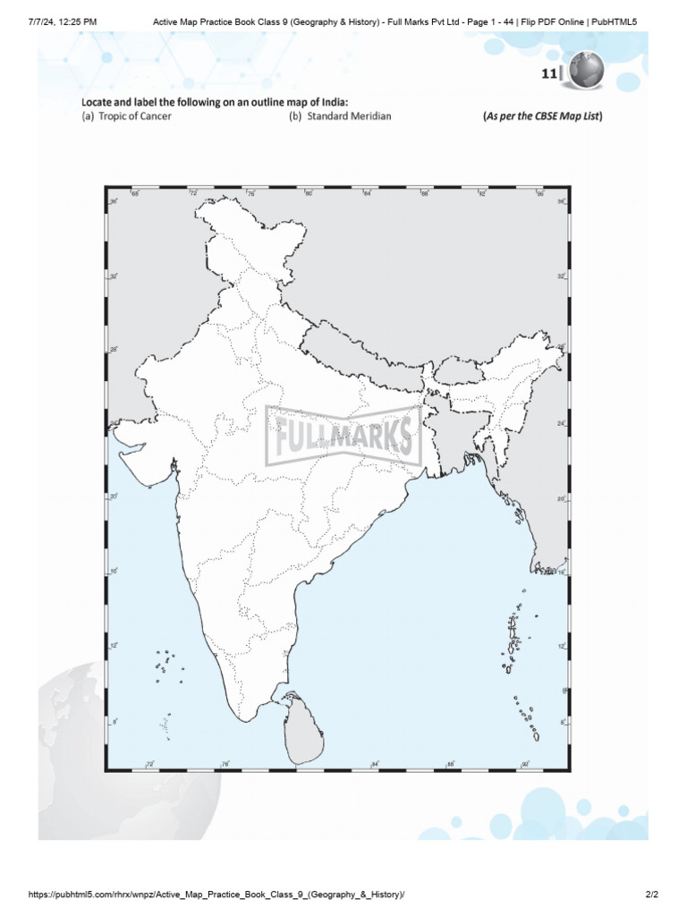 Active Map Practice Book Class 9 (Geography & History) - Full Marks PVT LTD - Page 1 - 44 - Flip ...