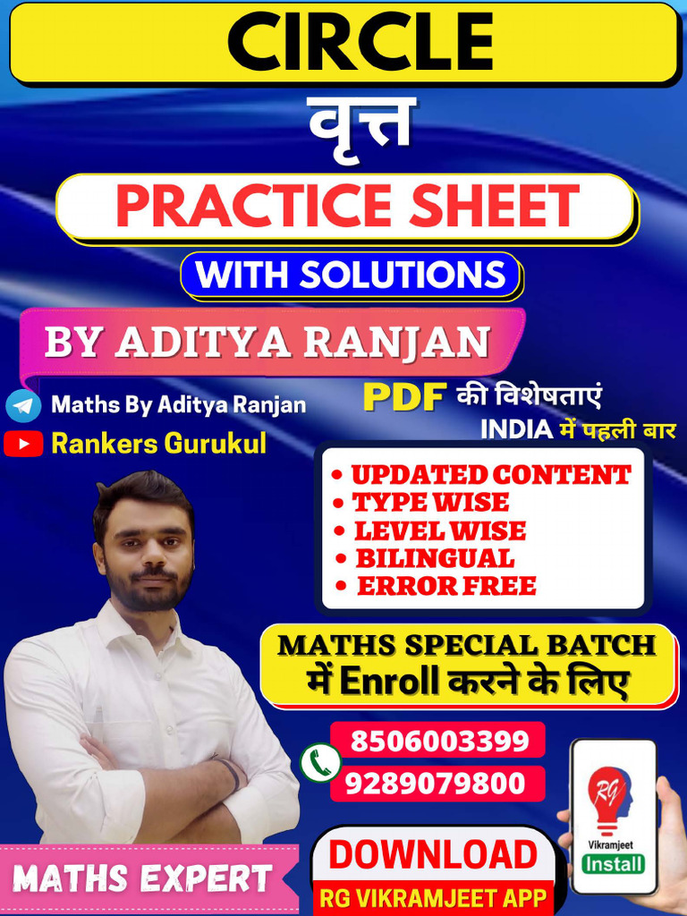 Circle | PDF | Circle | Analytic Geometry