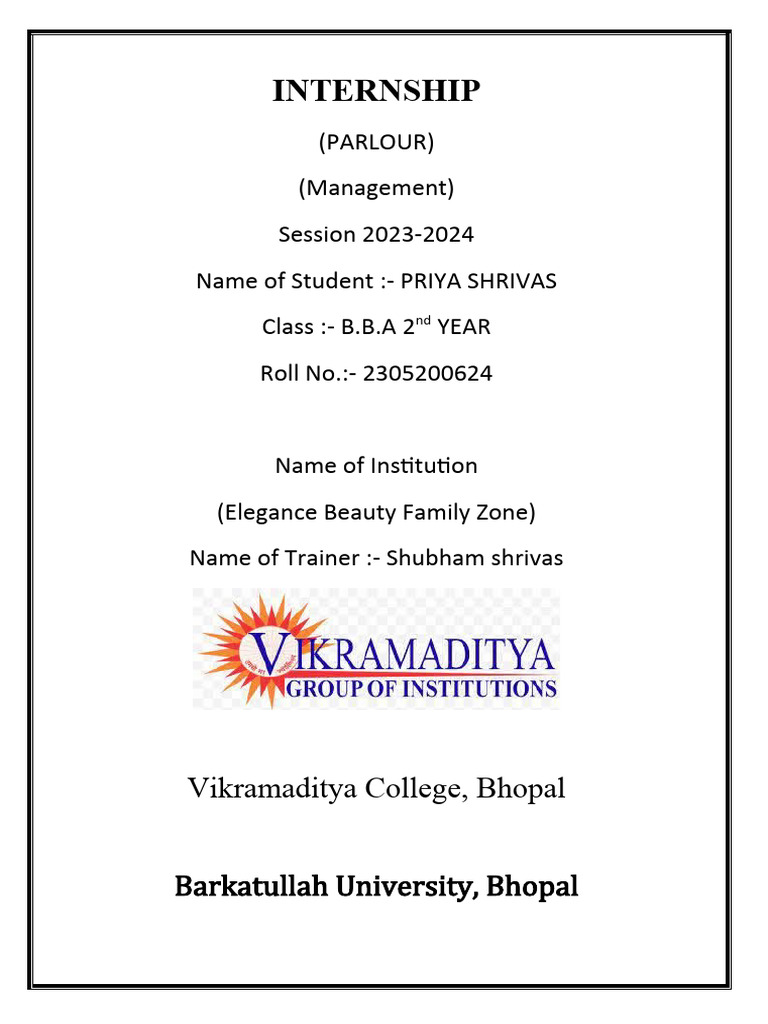 INTERNSHIP Front page.docx5 | PDF