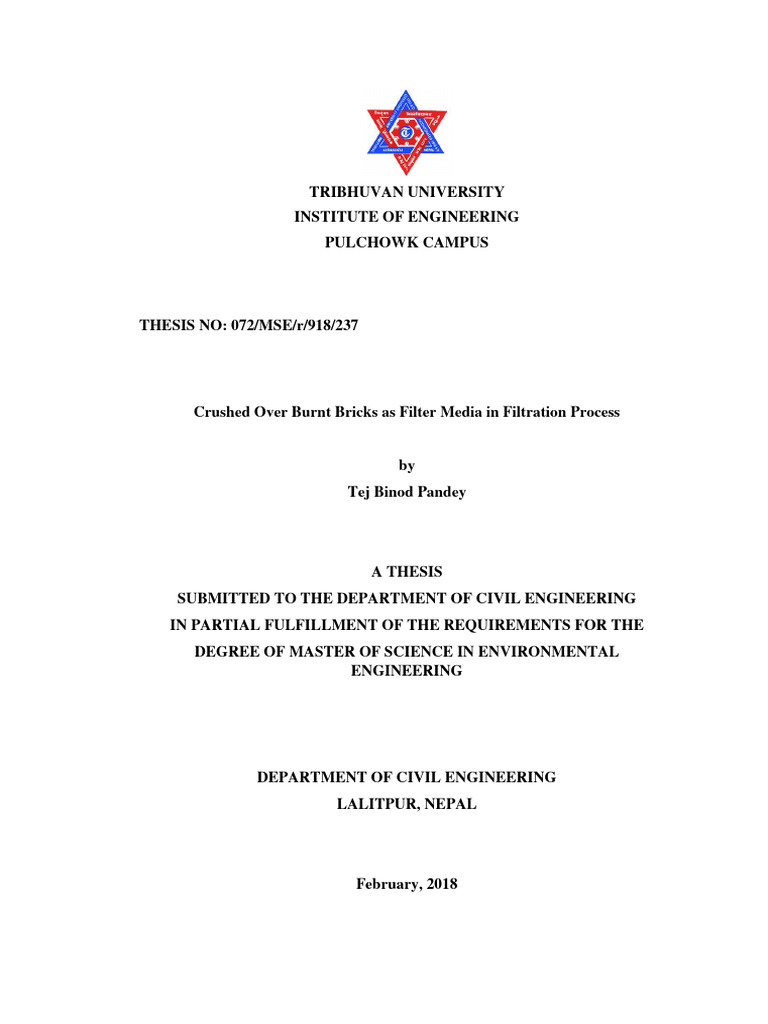 Crushed Over Burnt Bricks As Filter Media in Filtration Process | PDF ...