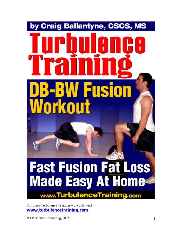 For More Turbulence Training Workouts, Visit:: © CB Athletic Consulting ...