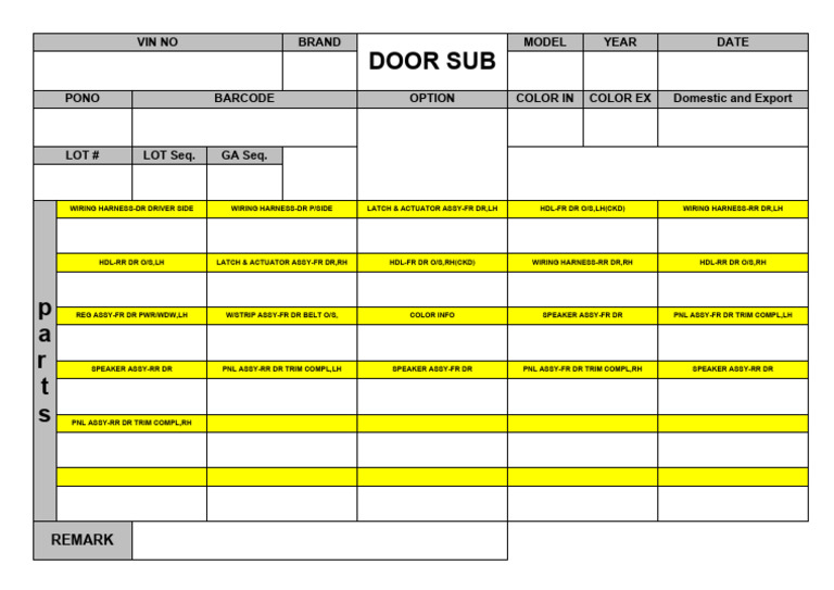 Door SUB | PDF