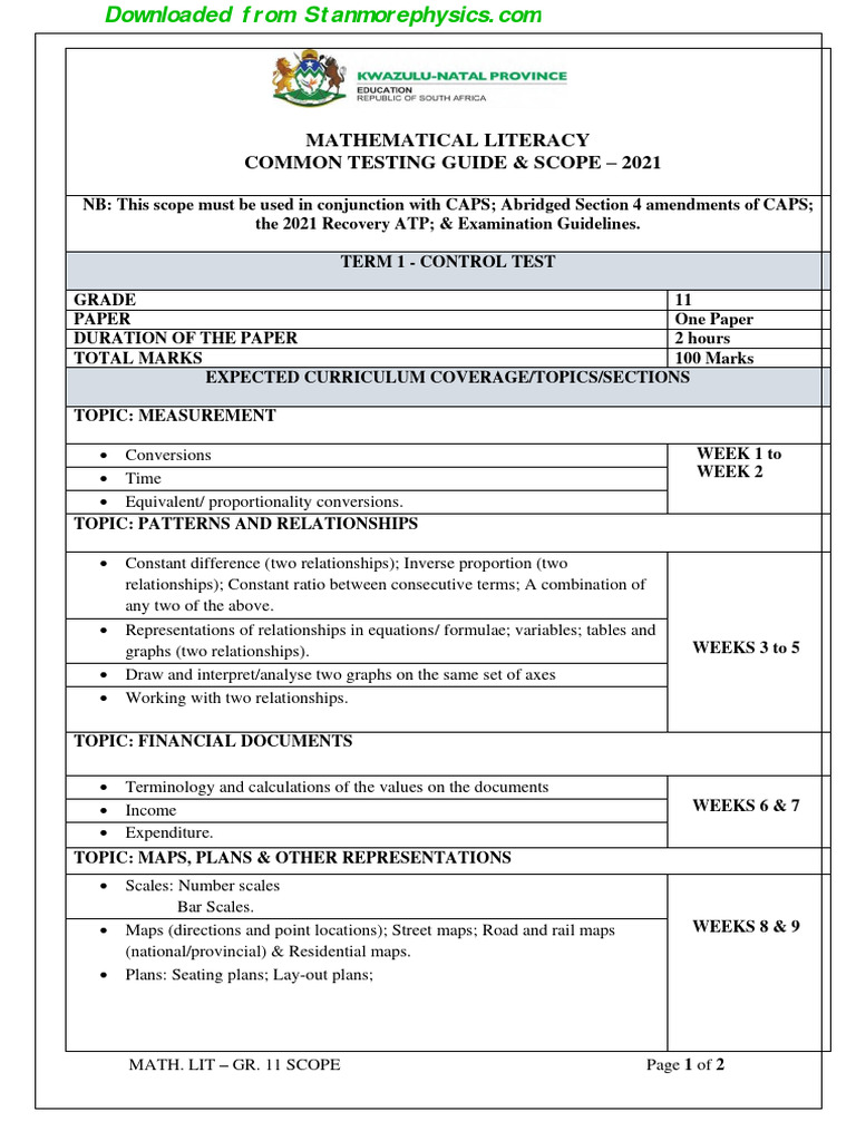 March GR 11 M LIT 2019 QP and Memo | PDF | Mathematics | Inflation