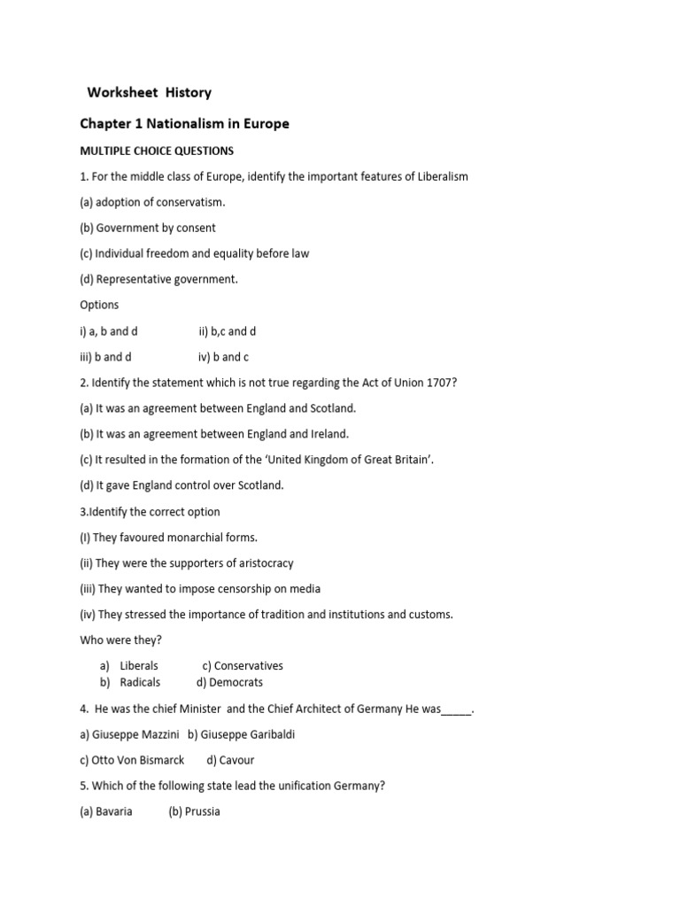 Nationalism in Europe Class X | PDF | Brothers Grimm | German Empire