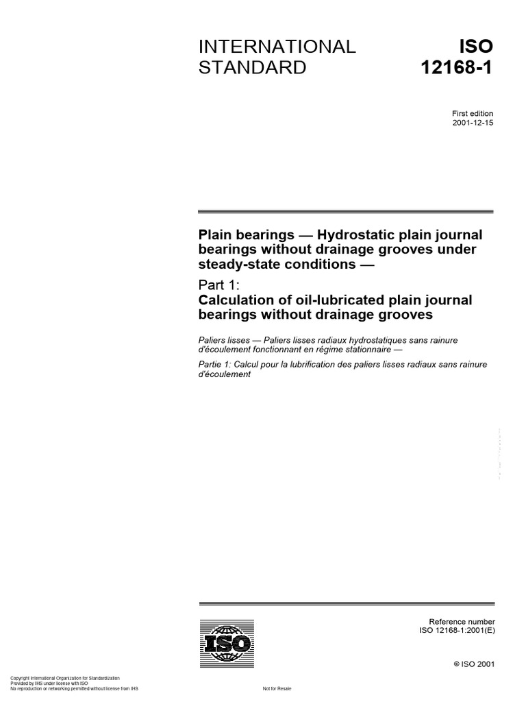 Iso 12168-1-2001 | PDF | International Organization For Standardization ...