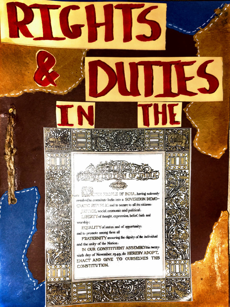 Rights and Duties Project Class 12. General Studies | PDF | Dignity ...