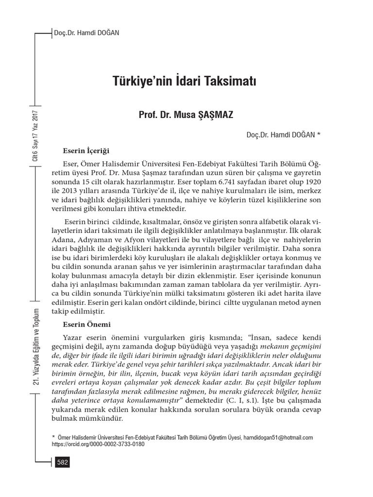 T - Rkiye - Nin - Dari Taksimat - Prof. Dr. Musa - A - MAZ (#402888) - 436779 | PDF