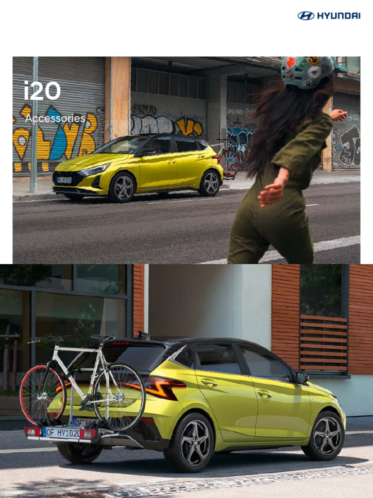 Hyundai I20 Accessories Brochure MY24pdf | PDF | Trunk (Car) | Trailer (Vehicle)