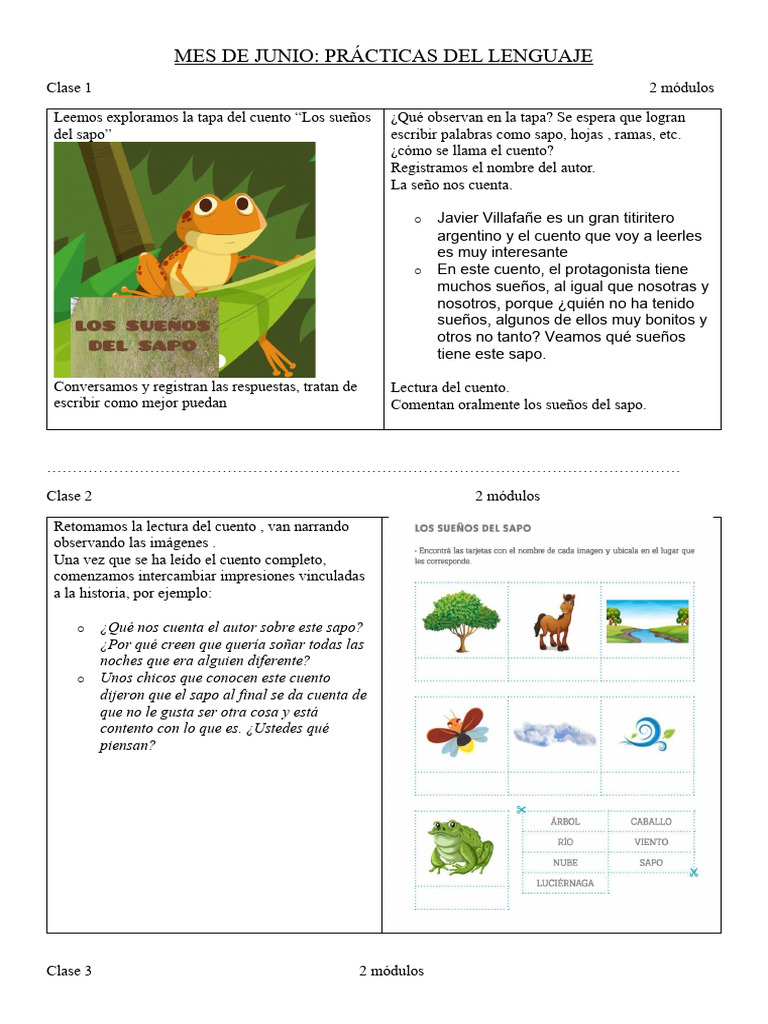 Junio Pract Del Lenguaje | PDF