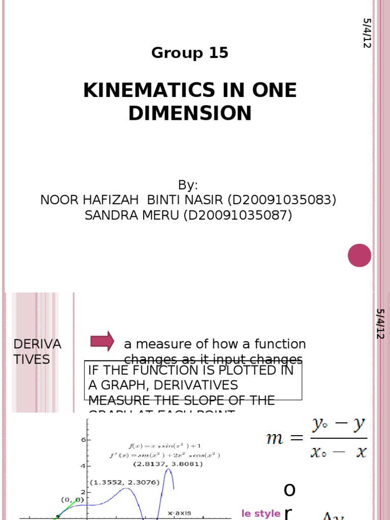 kinematics in one dimension | Velocity | Acceleration