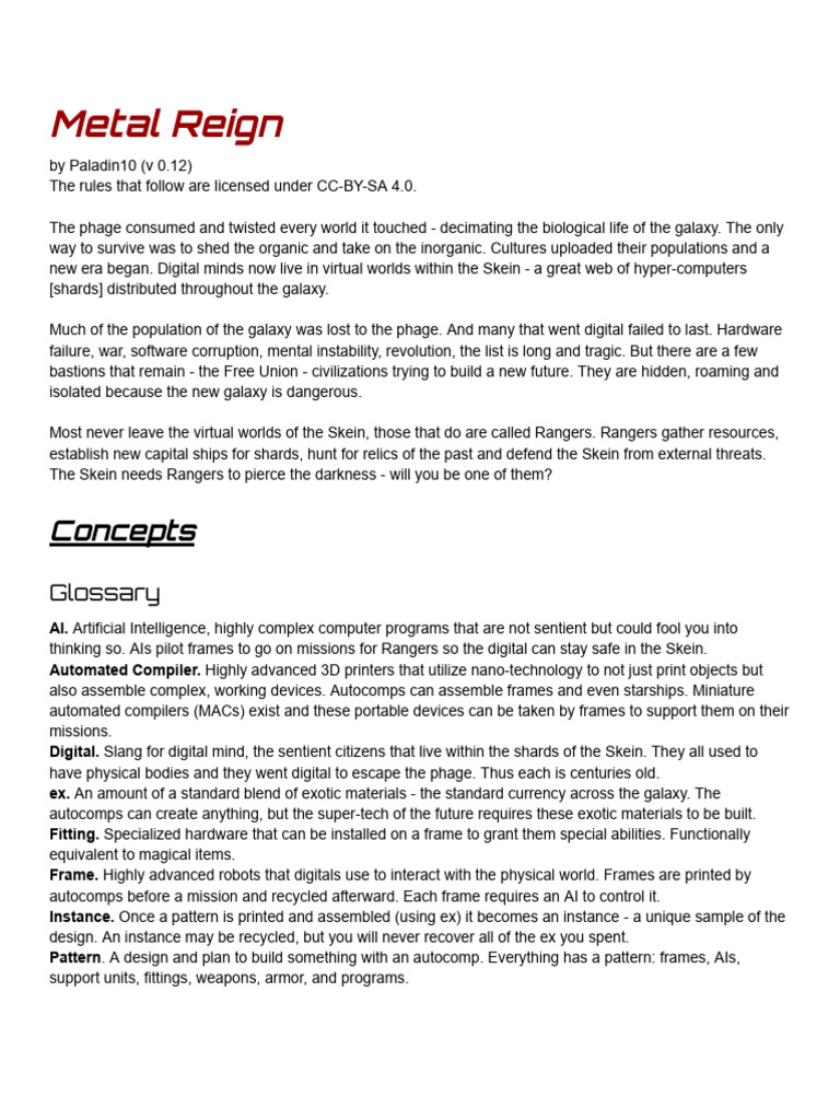 Metal Reign 0.12.1 Pages Text | PDF | Artificial Intelligence ...