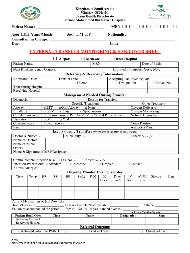 external transfer | Download Free PDF | Hospital | Patient