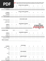 Engine Build Sheet | PDF | Piston | Internal Combustion Engine
