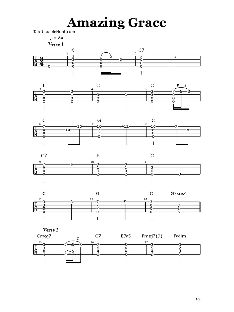 Canción "AmazingGrace" | PDF