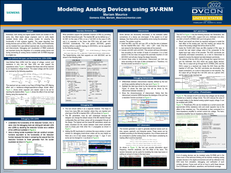 Modeling_Analog_Devices_using_SV-RNM_poster | PDF | Analog To Digital Converter | Parameter ...