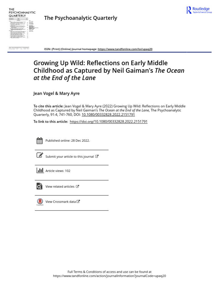 Growing Up Wild Reflections On Early Middle Childhood As Captured by ...