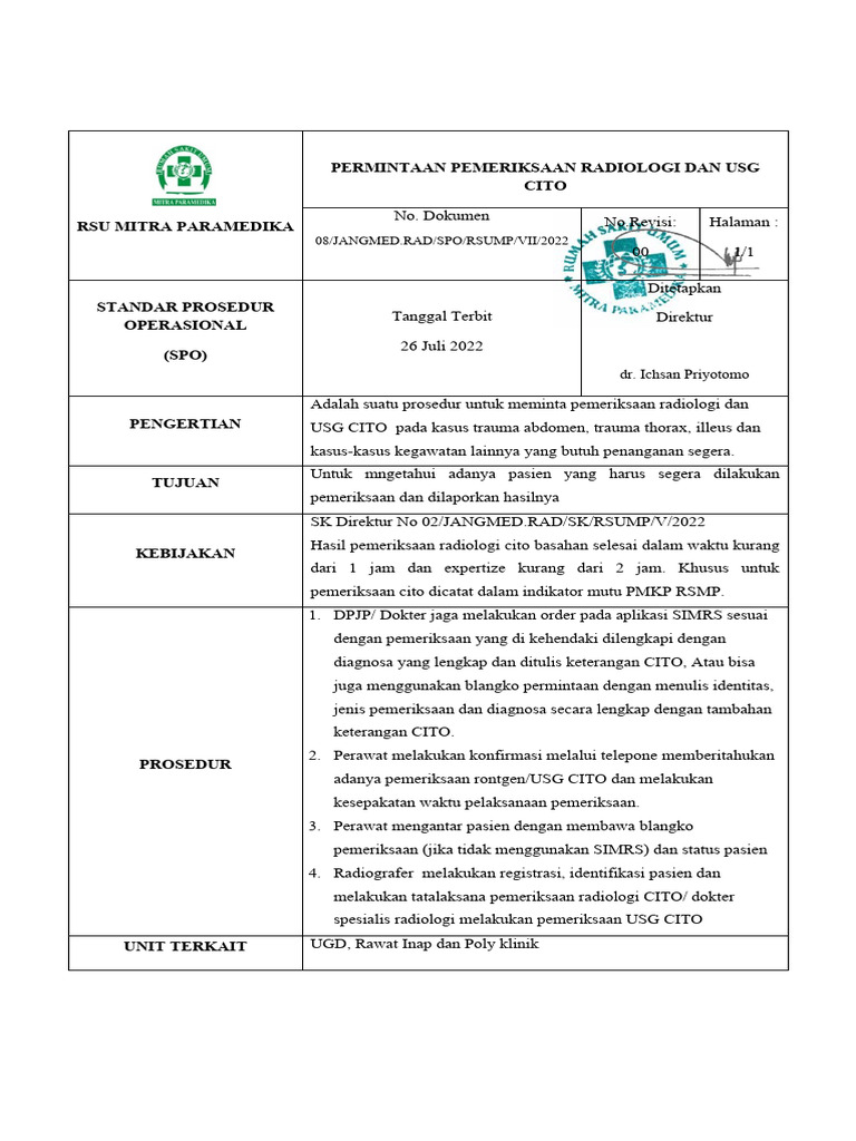 Spo Cito | PDF | Teknologi & Rekayasa