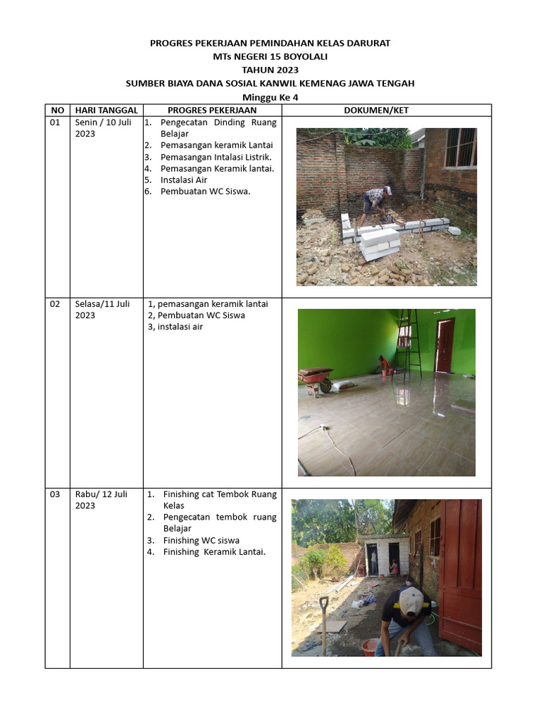 Progress Minggu 4 | PDF