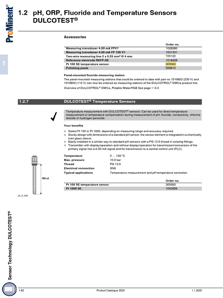 Temperature Sensor | PDF | Sensor | Ph