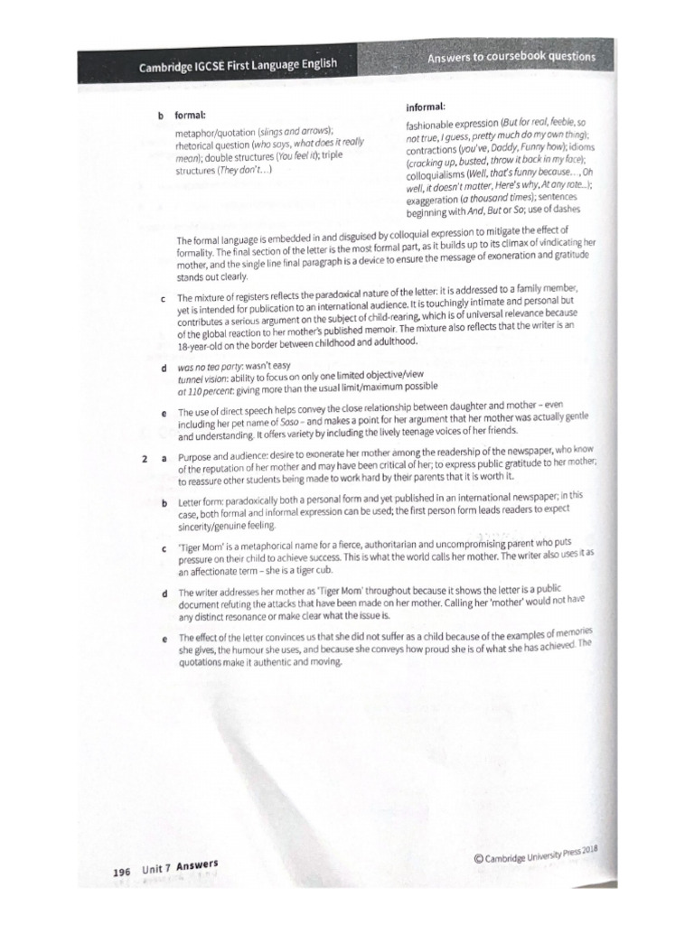 Cambridge IGCSE First Language English 3 | PDF