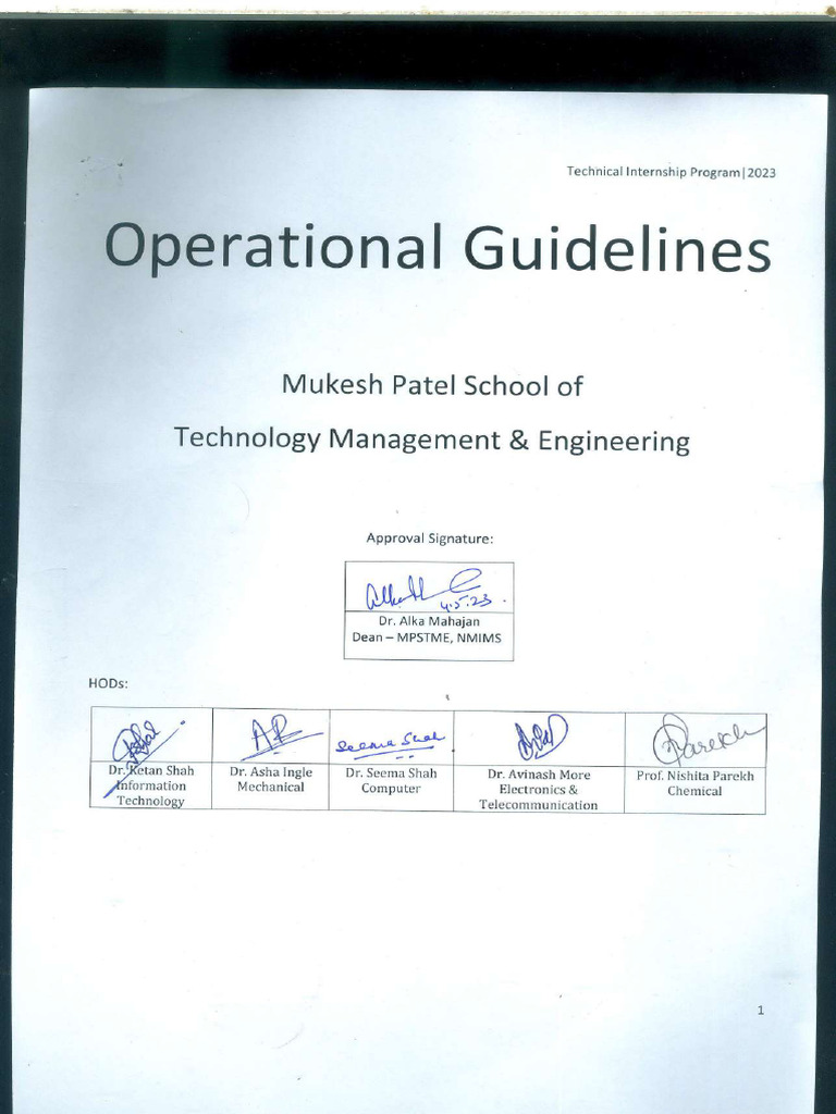 TIP Operational Guidelines 2022-23 MBATech | PDF