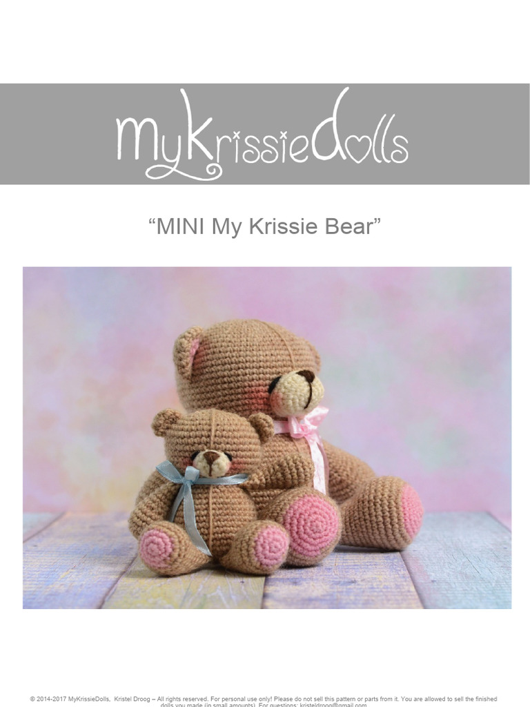 Maci Mini MyKrissieDolls | PDF | Crochet | Crafts